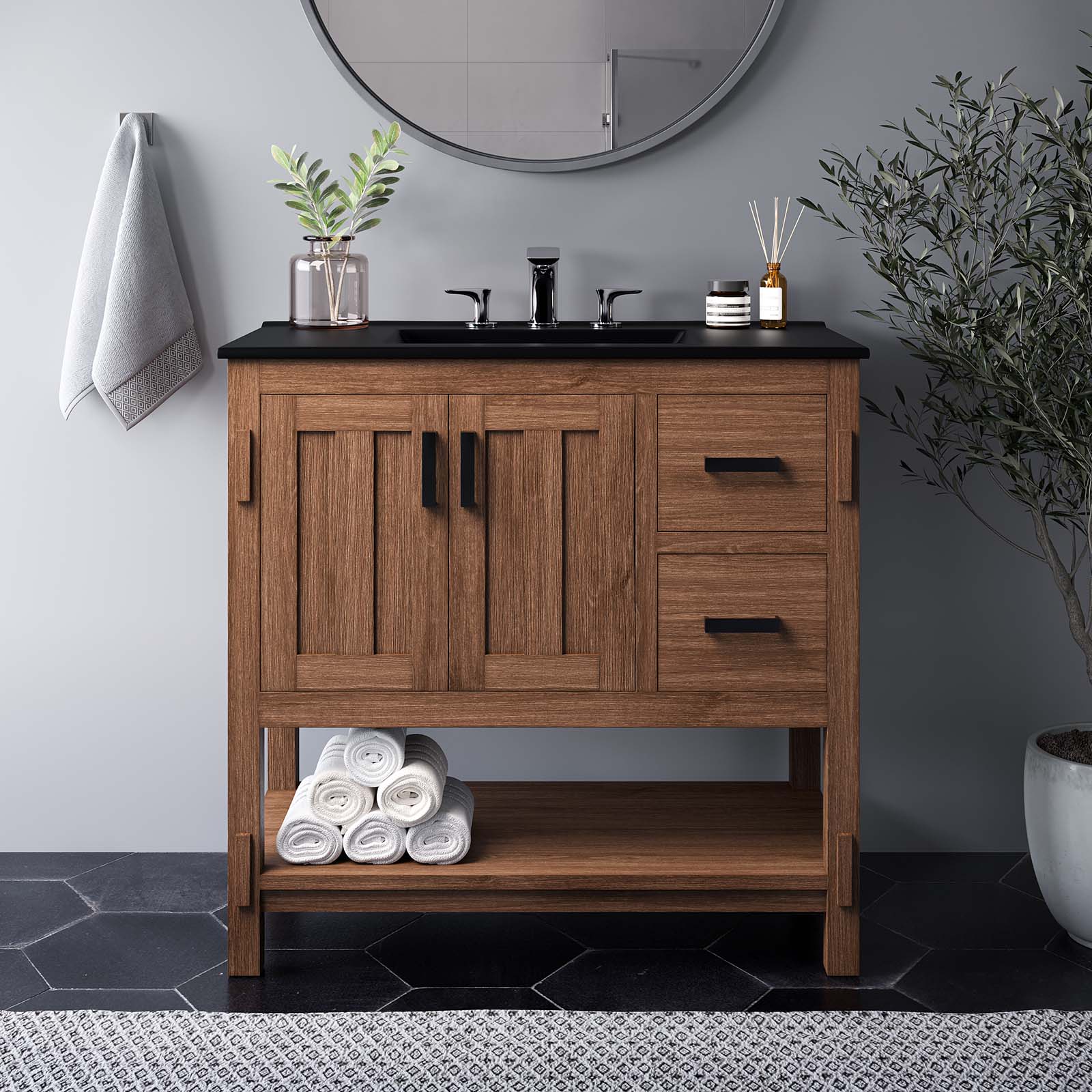 36 inch wood bathroom vanity store
