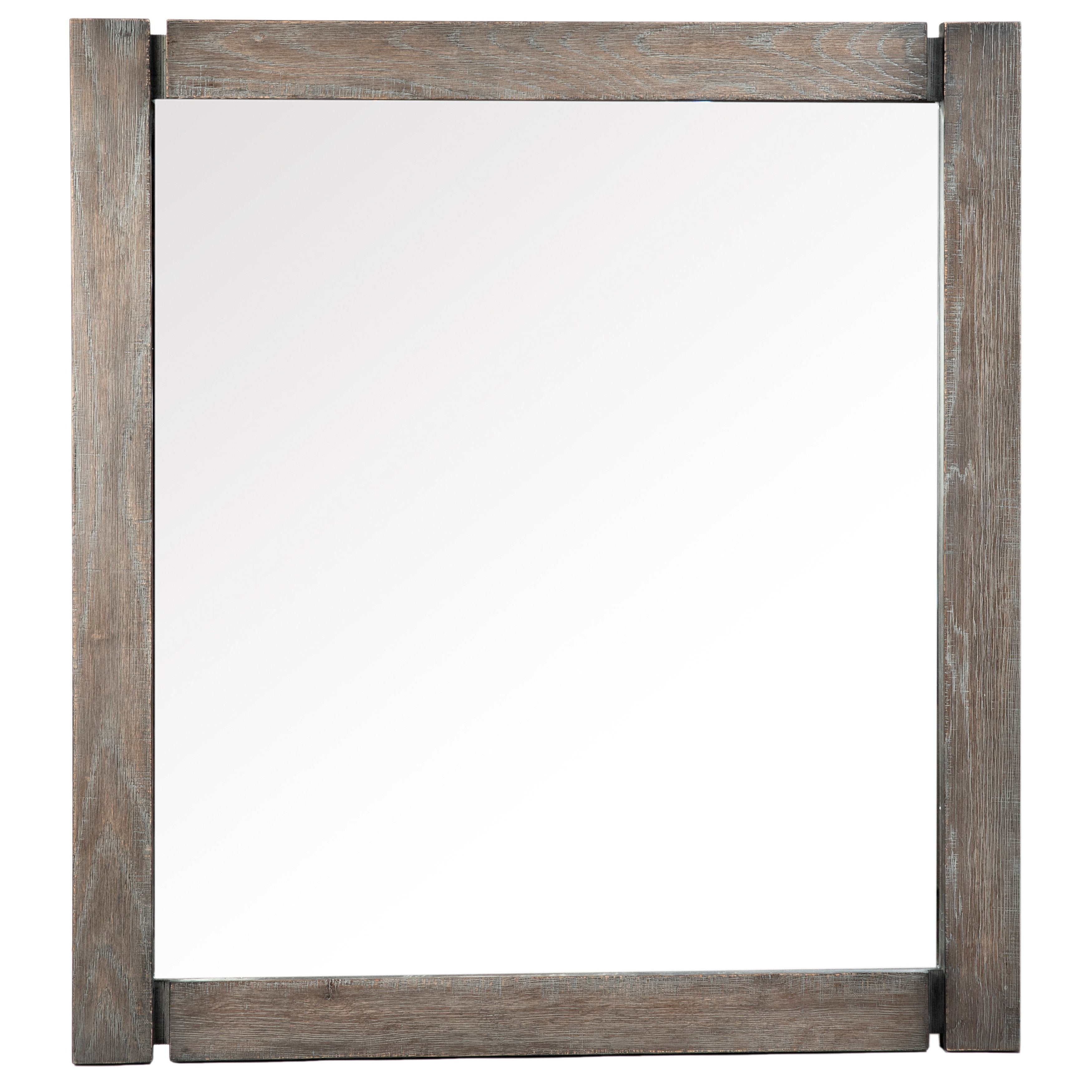 Belson Dark Grey Wash Finish Mirror – Caviani-Furniture